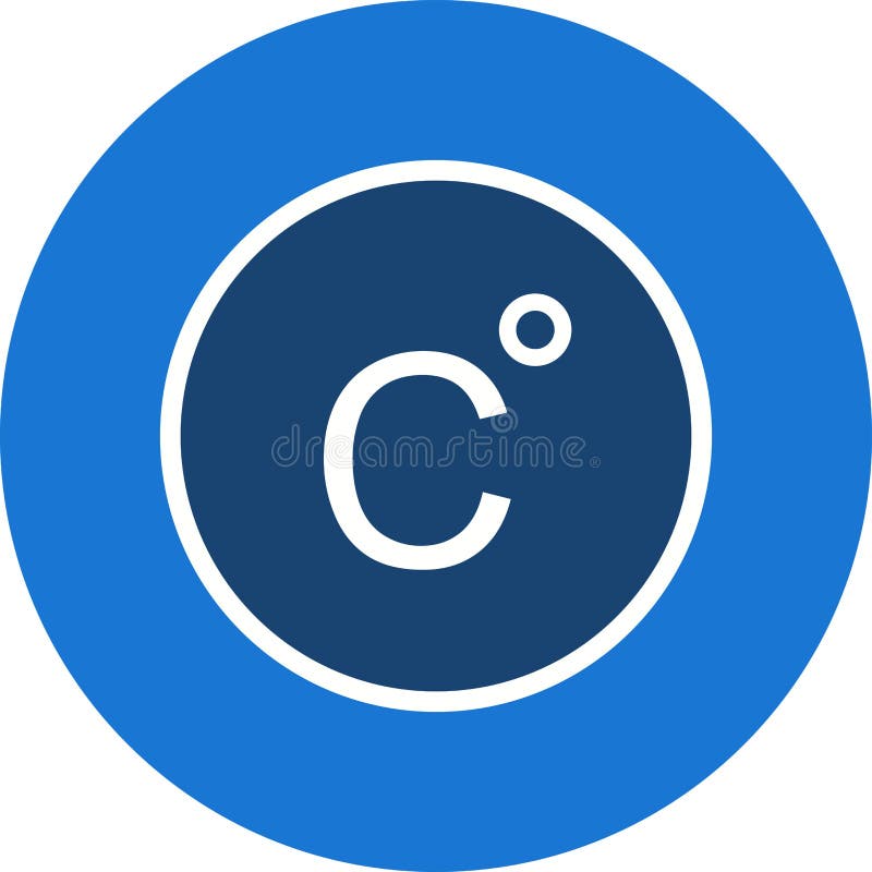 Celsius Vector Icon stock illustration. Illustration of sign - 131996261