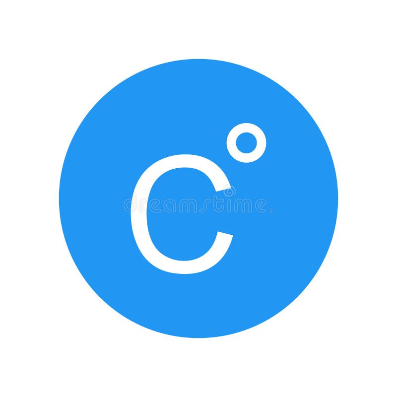 Celsius Vector Icon stock illustration. Illustration of linear - 131994741