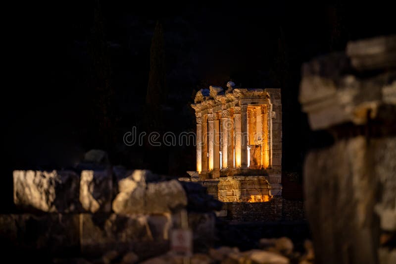 Celsus Library in the Ancient City of Ephesus with Its Magnificent View ...