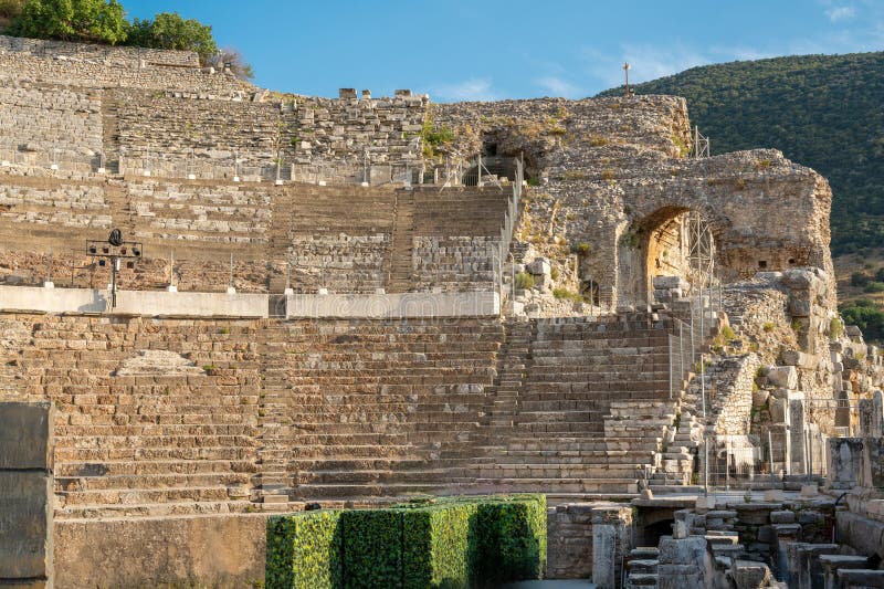 Celsus Library in the Ancient City of Ephesus with Its Magnificent View ...