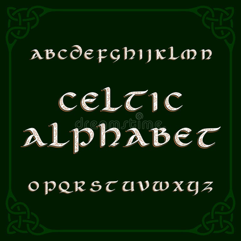 Celtic Knot Letter Stock Illustrations – 206 Celtic Knot Letter Stock ...