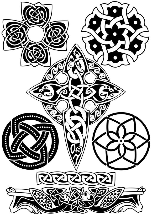 Celtic motifs stock vector. Illustration of intricate - 24513046