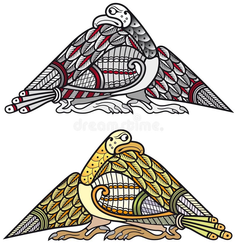 Celtic Birds Design Elements Stock Vector - Illustration of birds ...