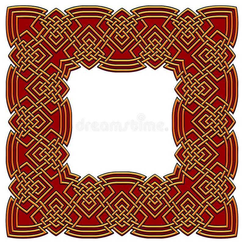 Celtic border stock vector. Illustration of corner, celtic - 37198802