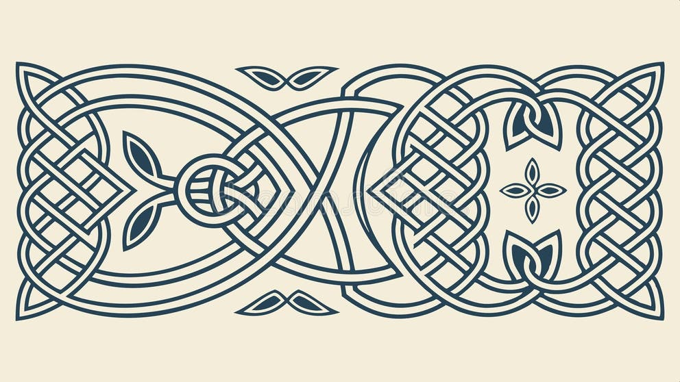 Celtic Border Design, Ornate Frame and Cultural Element. Vector Design ...