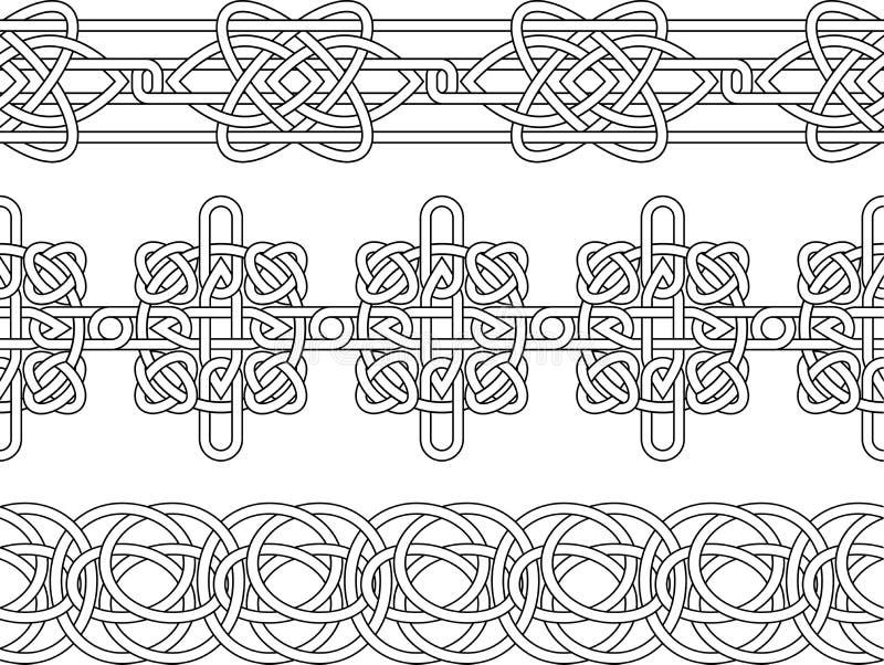 Celtic border pattern stock illustration. Illustration of shape - 25336073