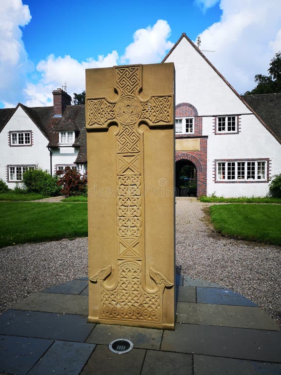 Celtic Carving Stonework Forteviot Scotland Stock Image - Image of ...