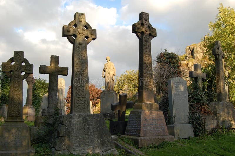 Celtic cemetery stock image. Image of religion, dead, cemetery - 3288269