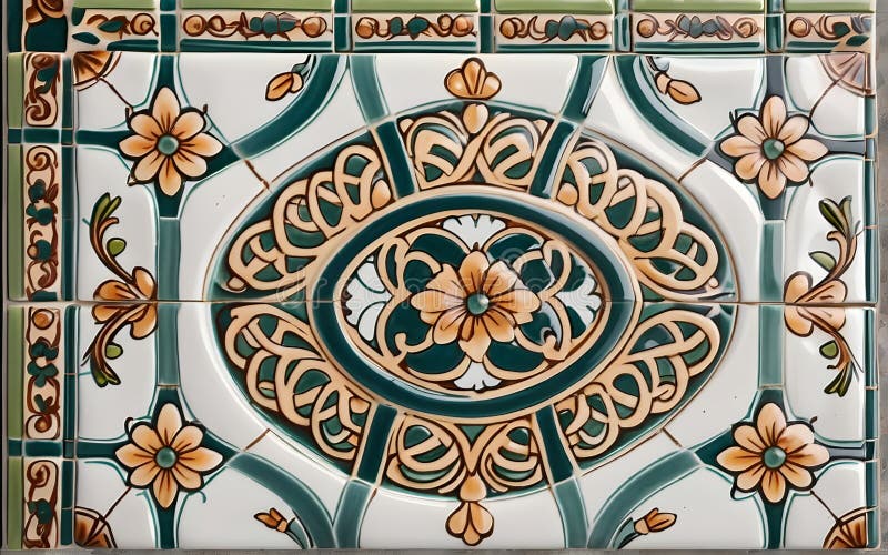 Celtic Ceramic Tile Texture, Classic and Old School with 8K Resolution ...