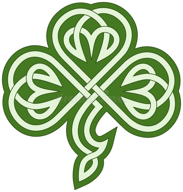 Celtic Knot Clover Stock Illustrations – 1,141 Celtic Knot Clover Stock ...