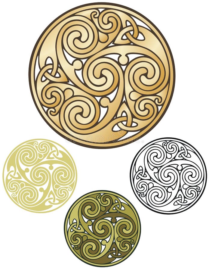 Celtic Coin with Bonus Variations Stock Vector - Illustration of shield ...