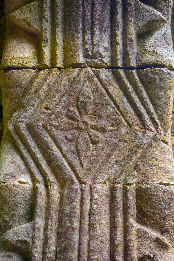 Celtic Column, Kilkalmedar, Ireland Stock Photo - Image of jesus ...