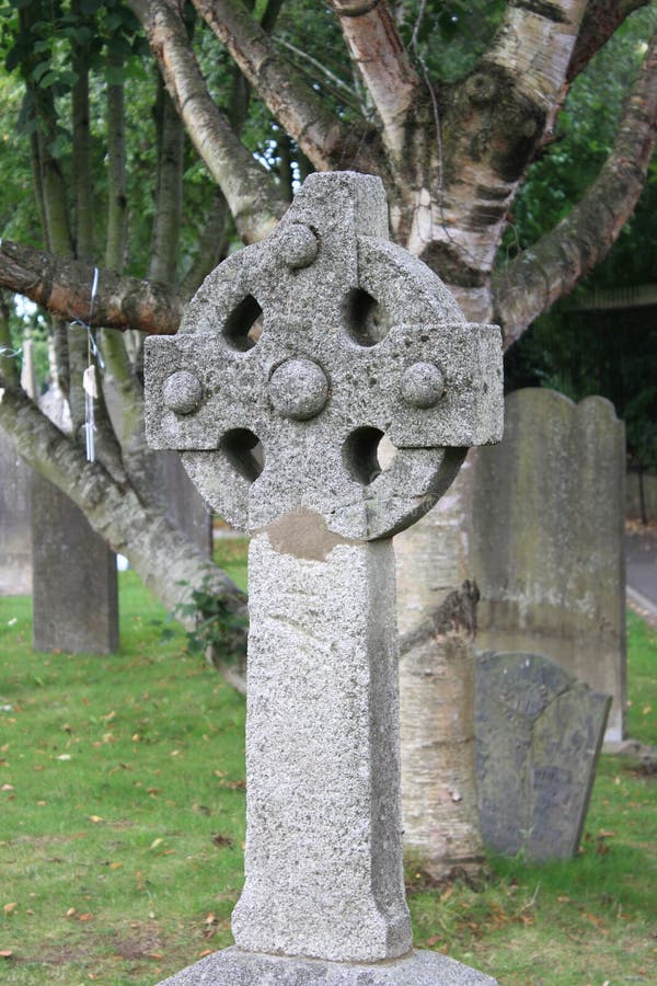 Celtic cross stock image. Image of tombstone, cemetery - 95427799
