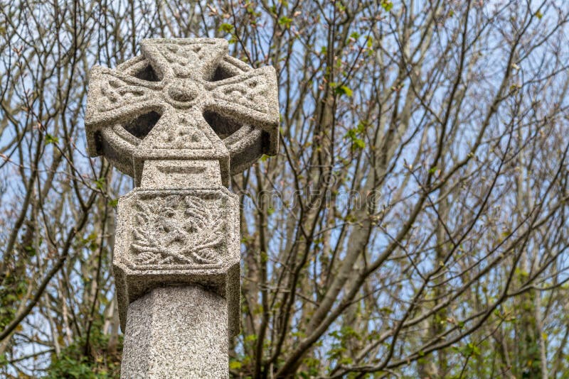 Celtic Cross in Marazion Cornwall England Uk Stock Image - Image of ...
