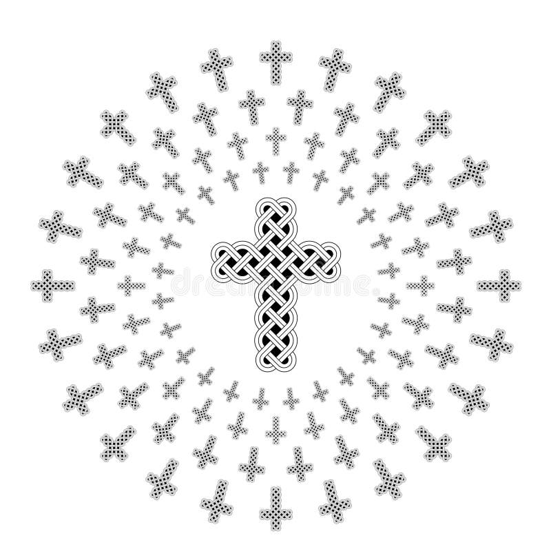 Cetic Crosses Cdr Format Stock Illustrations – 12 Cetic Crosses Cdr ...