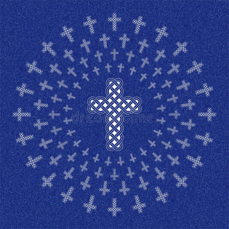 Celtic Cross with Round Frames of Cetic Crosses - Cdr Format Stock ...