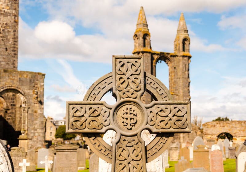 Celtic cross tombstone stock image. Image of background - 59209077