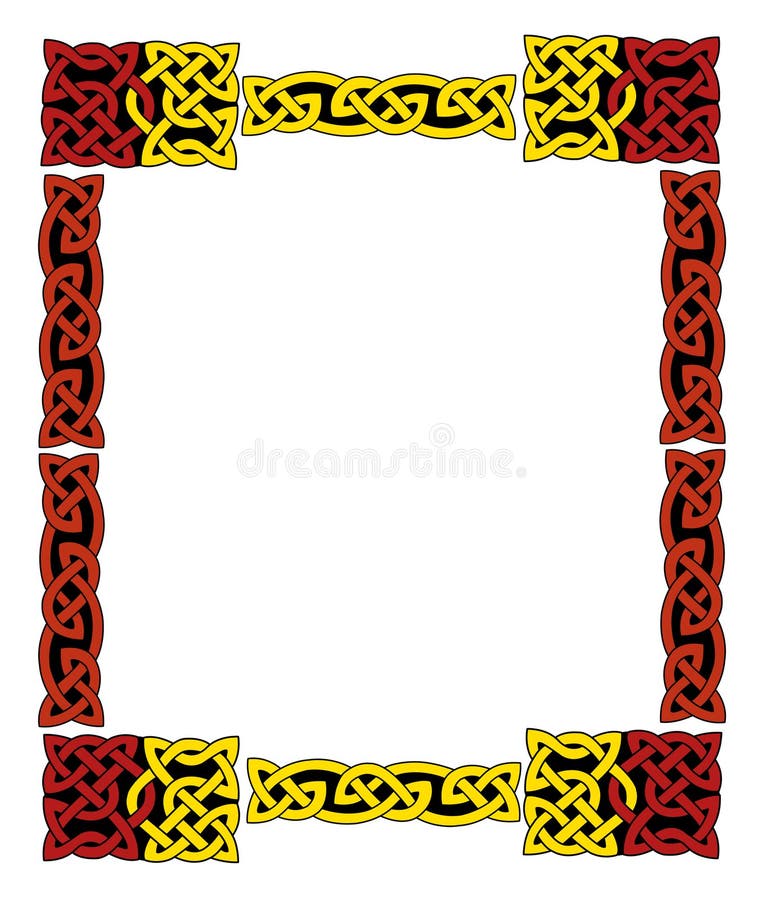 Celtic frame stock illustration. Illustration of contour - 6831620