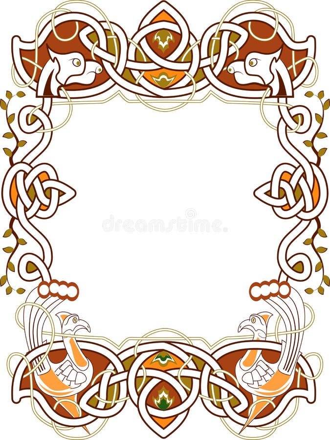 Celtic Frame, Border Pattern - Stock Illustration - Illustration of ...
