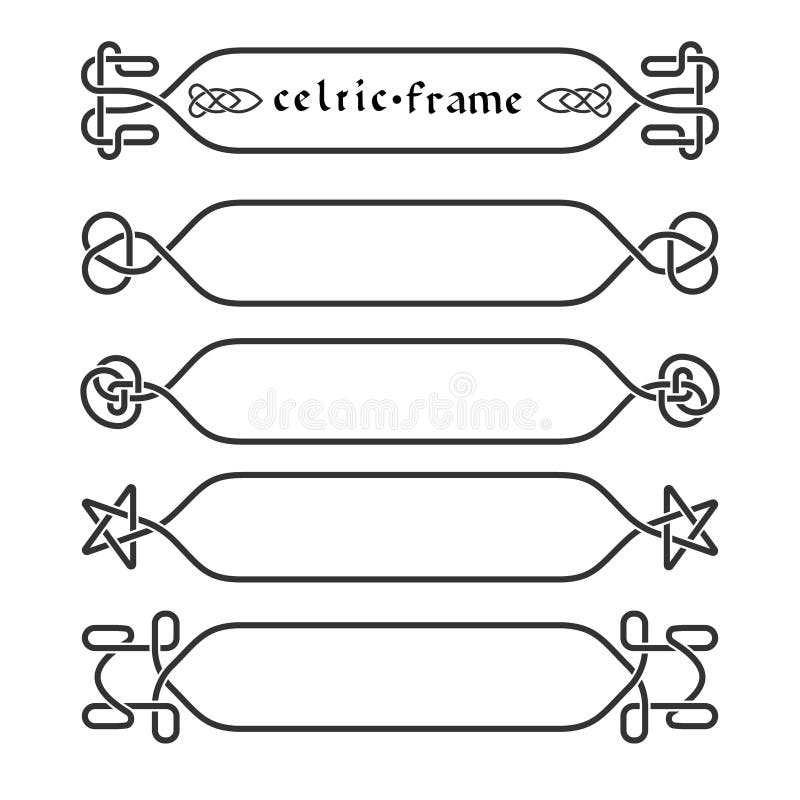 Celtic frames and ornament stock vector. Illustration of celtic - 240584959