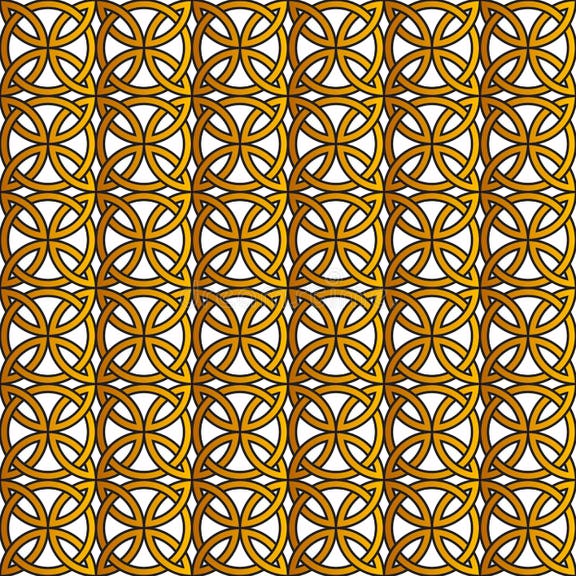 Celtic Gold Seamless Pattern Stock Vector - Illustration of keltic ...