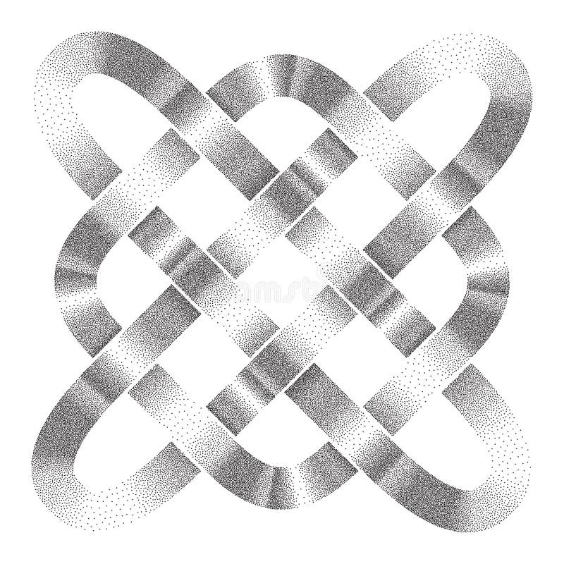 Celtic Halftone Stippled Pattern Vector Ancient Pagan Scandinavian ...