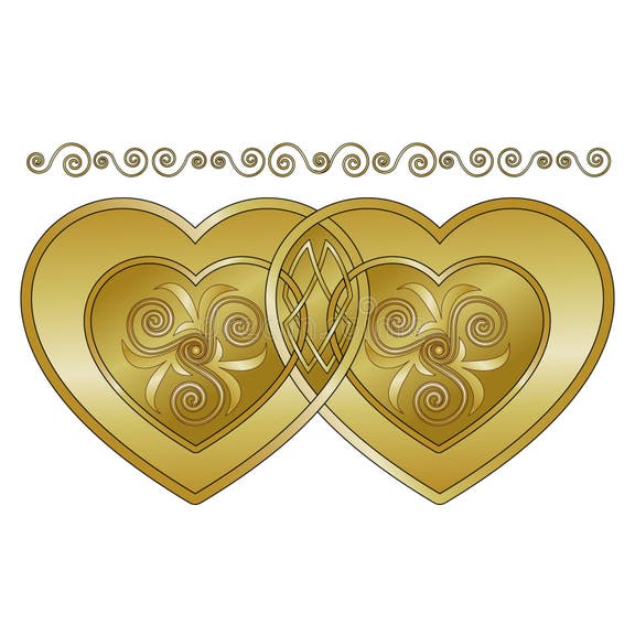Entwined Hearts Stock Illustrations – 265 Entwined Hearts Stock ...