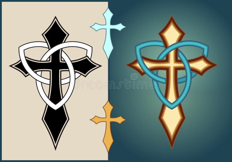 Celtic illuminated cross stock vector. Illustration of icon - 30621375