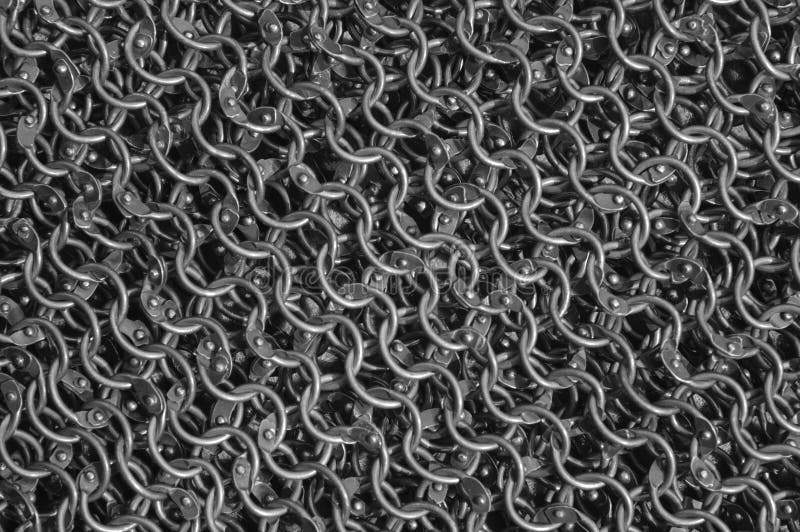 Metallic chain armour stock image. Image of armor, chrome - 7829569