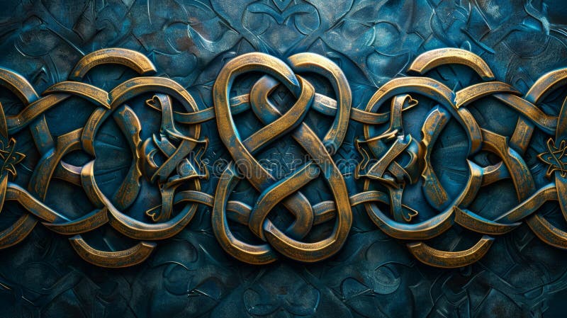 Celtic Knot Art, Interwoven Lines in a Celtic Knot Design Represent ...