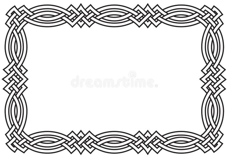 Celtic Knot Border stock vector. Illustration of woven - 12767608