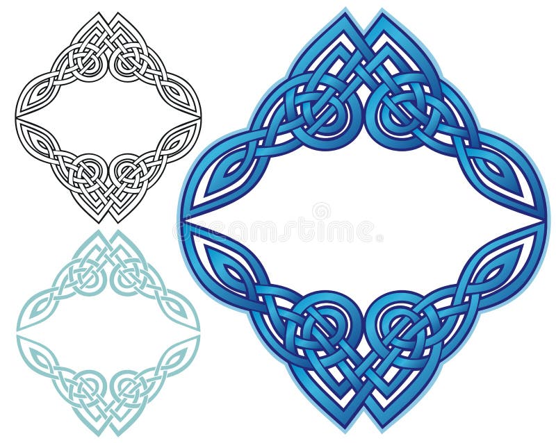 Celtic knot border stock vector. Illustration of decorative - 44648637