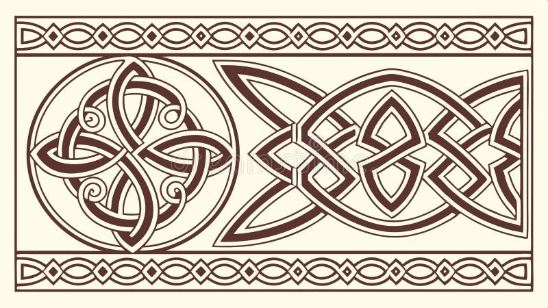 Celtic Knot Border Design, Ornamental, Decorative Pattern, Traditional Art, Celtic, Frame Vector ...