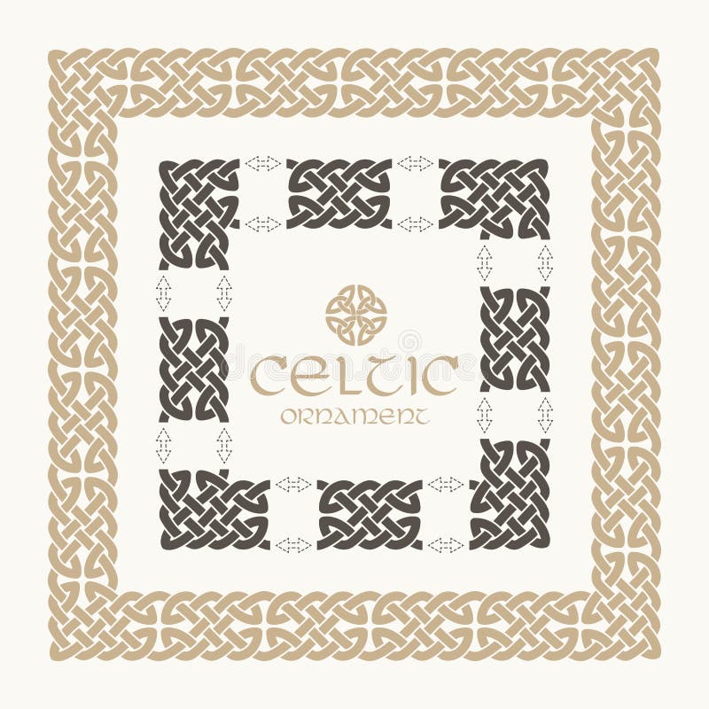 Celtic Frame, Border Pattern - Stock Illustration - Illustration of ...