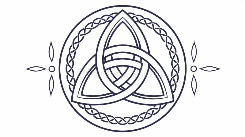 Celtic Knot Circle Symbol, Basic Round Vector, Simple Knot Work ...