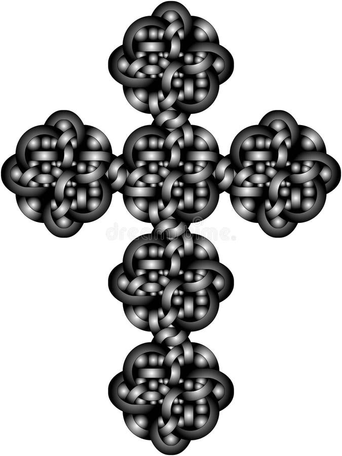 Celtic knot Cross stock vector. Illustration of ornate - 12840248