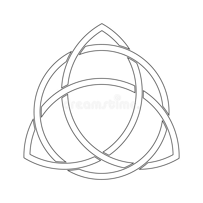 Celtic Knot Design. Interwoven Line Pattern. Decorative Tribal Symbol ...