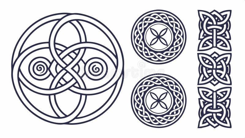 Celtic Knot Designs, Intricate Patterns and Cultural Art. Vector Design ...