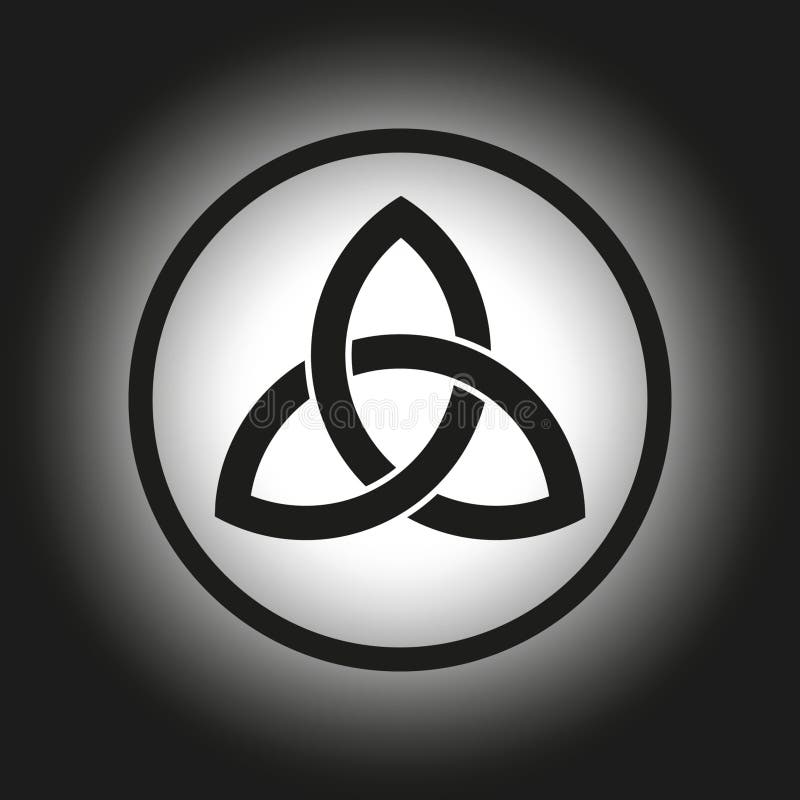 Celtic Knot Icon. Interlaced Loop Symbol. Black Geometric Shape. Vector ...