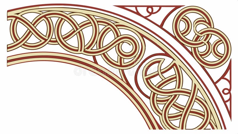 Celtic Knot Inspired Circular Border Graphic Vector Design Generative ...