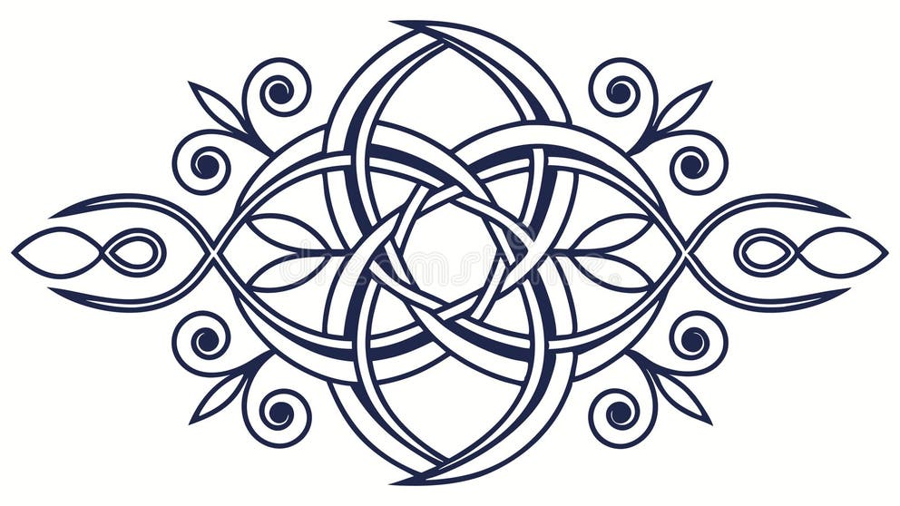 Celtic Knot Interlacing Pattern, Timeless Decorative Art, Vector Design ...