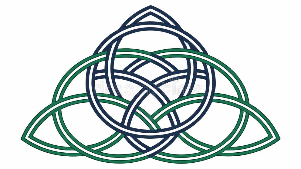 Celtic Knot Interlacing Triangle Symbol Vector, Vector Design ...