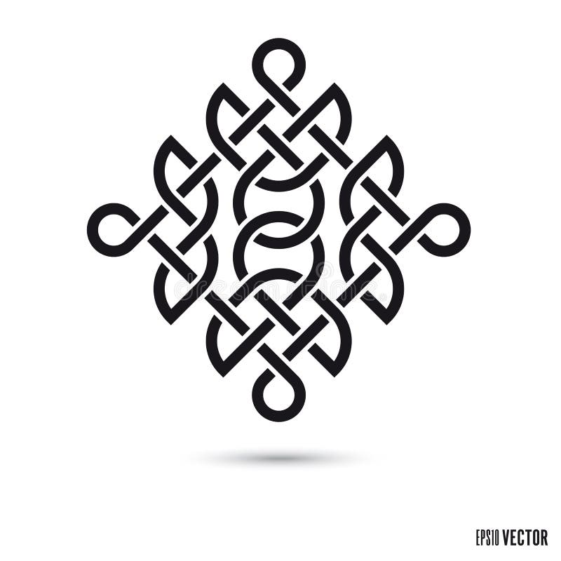 Celtic Love Knot Symbol Vector Illustration Stock Vector - Illustration ...