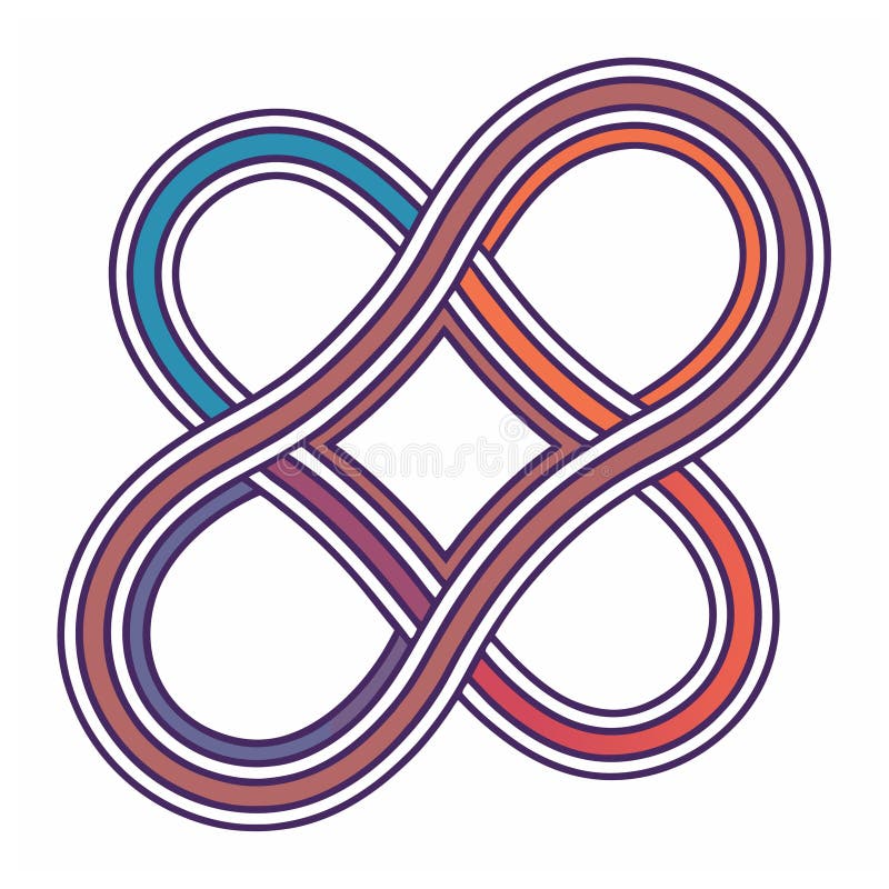 Celtic Knot Logo with Complex, Interlaced Lines, Embodying Themes of ...