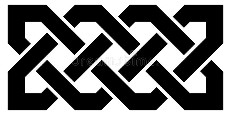 Celtic Knot. Medieval Decorative Ornament. Geometric Design Element ...
