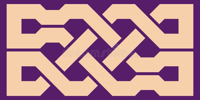 Celtic Knot. Medieval Decorative Ornament. Geometric Design Element ...