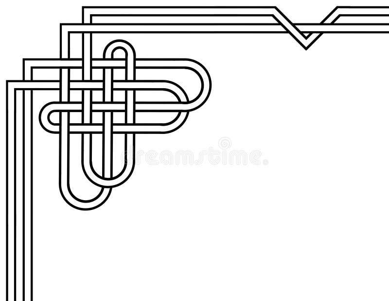 Celtic Knot Border stock vector. Illustration of woven - 12767608