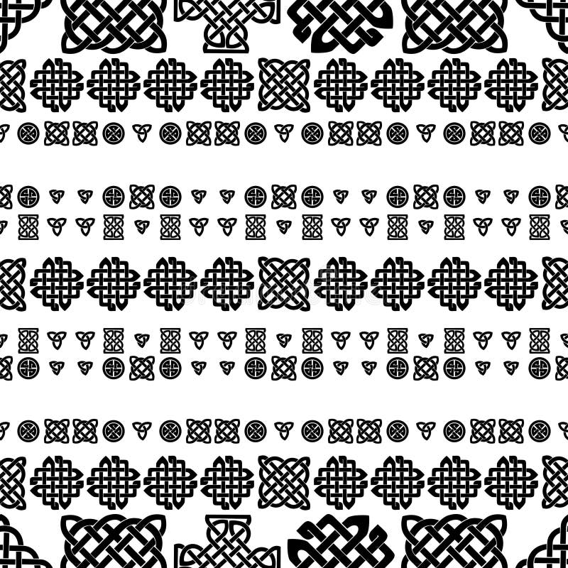 Celtic Knot Seamless Pattern Stock Vector - Illustration of decor ...