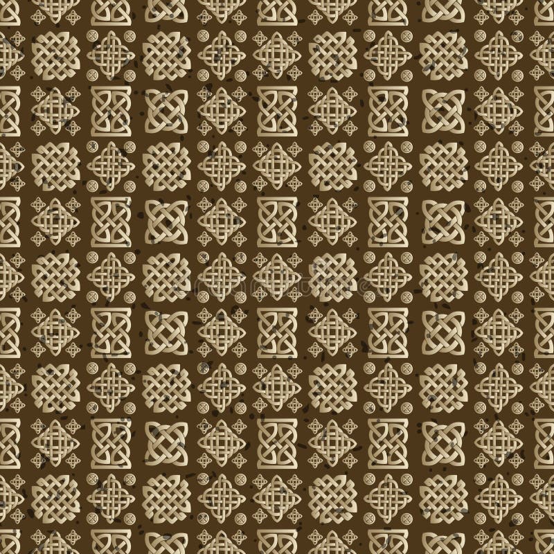 Celtic Knot Seamless Pattern Stock Vector - Illustration of abstract ...