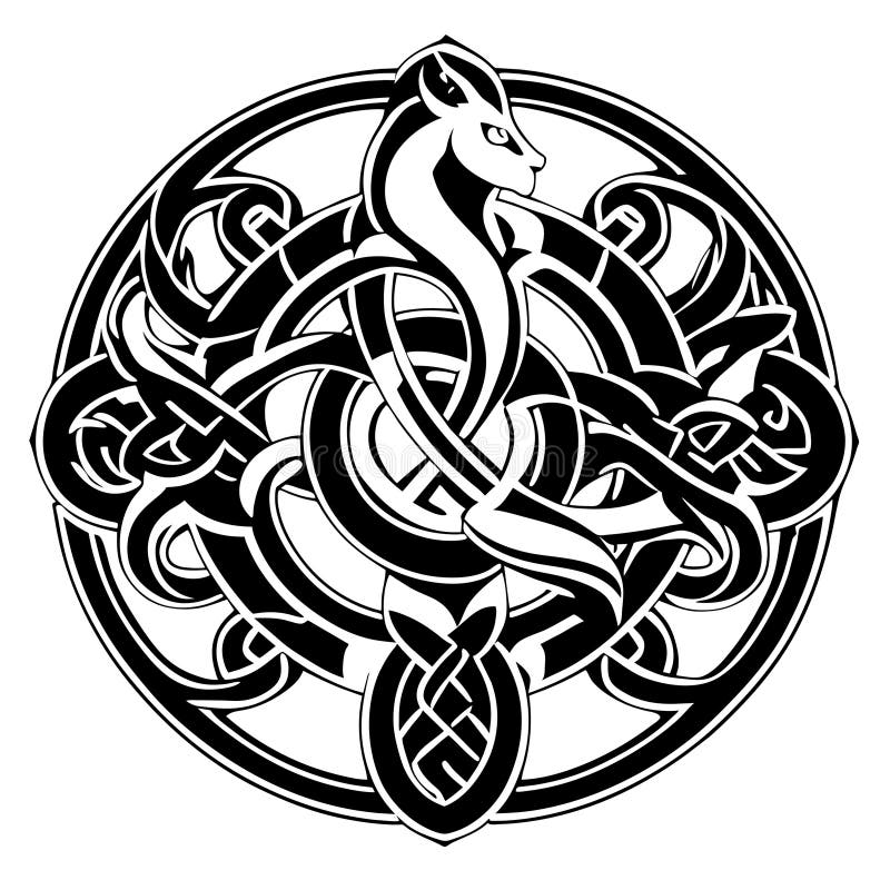 Traditional Celtic Dragon Knot